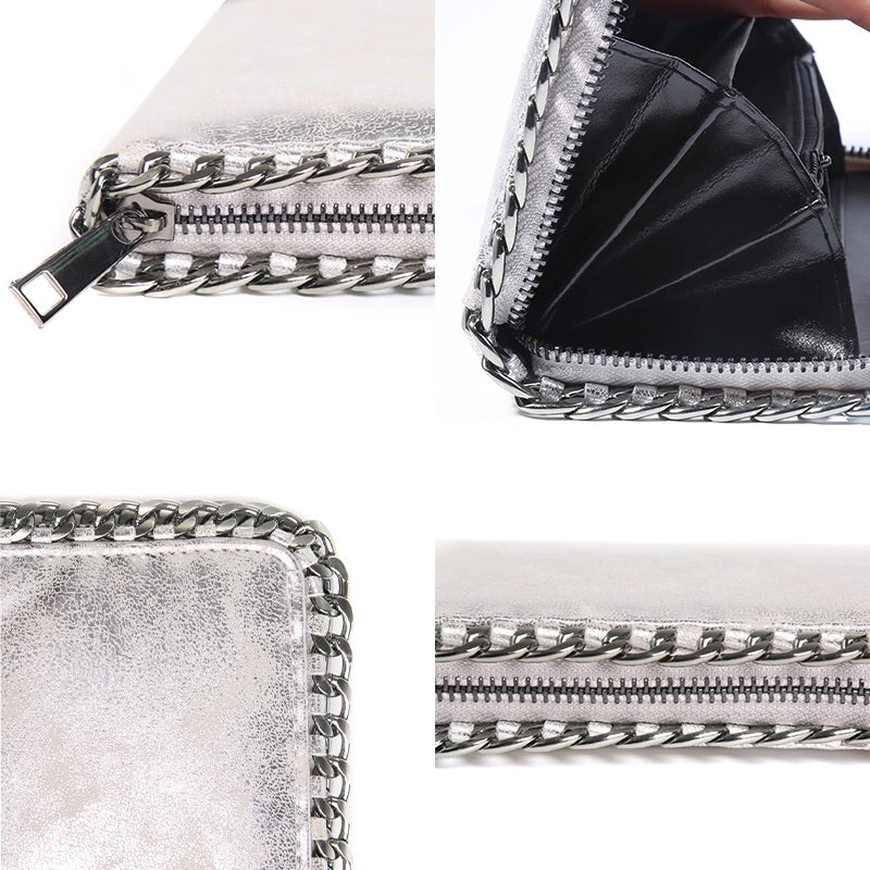 Mirth Metallic Silver Wallet - Shop Trendy Wallets Online – EDGABILITY